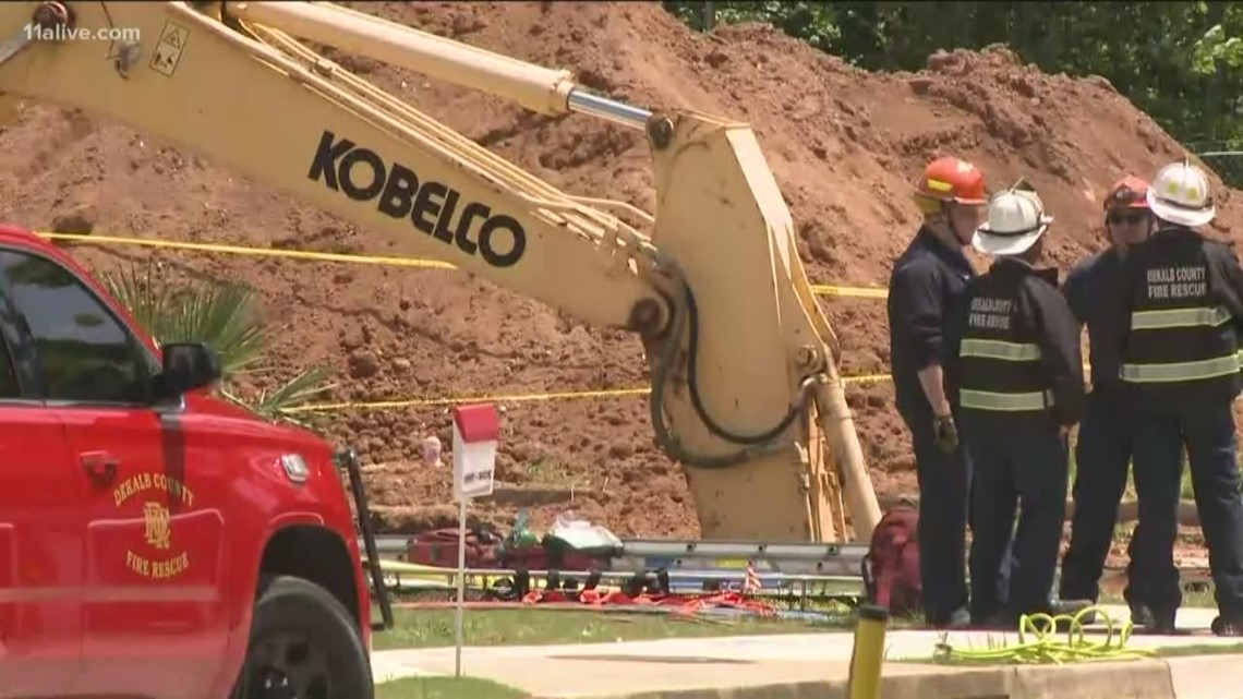 Construction worker dies in collapsed trench | 11alive.com