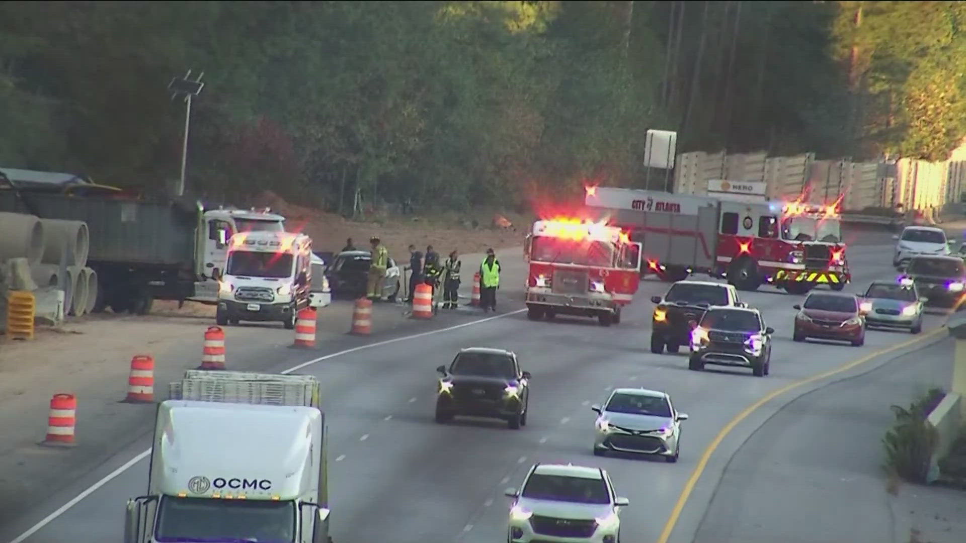 Car fire on GA-400 causes major traffic during morning commute ...