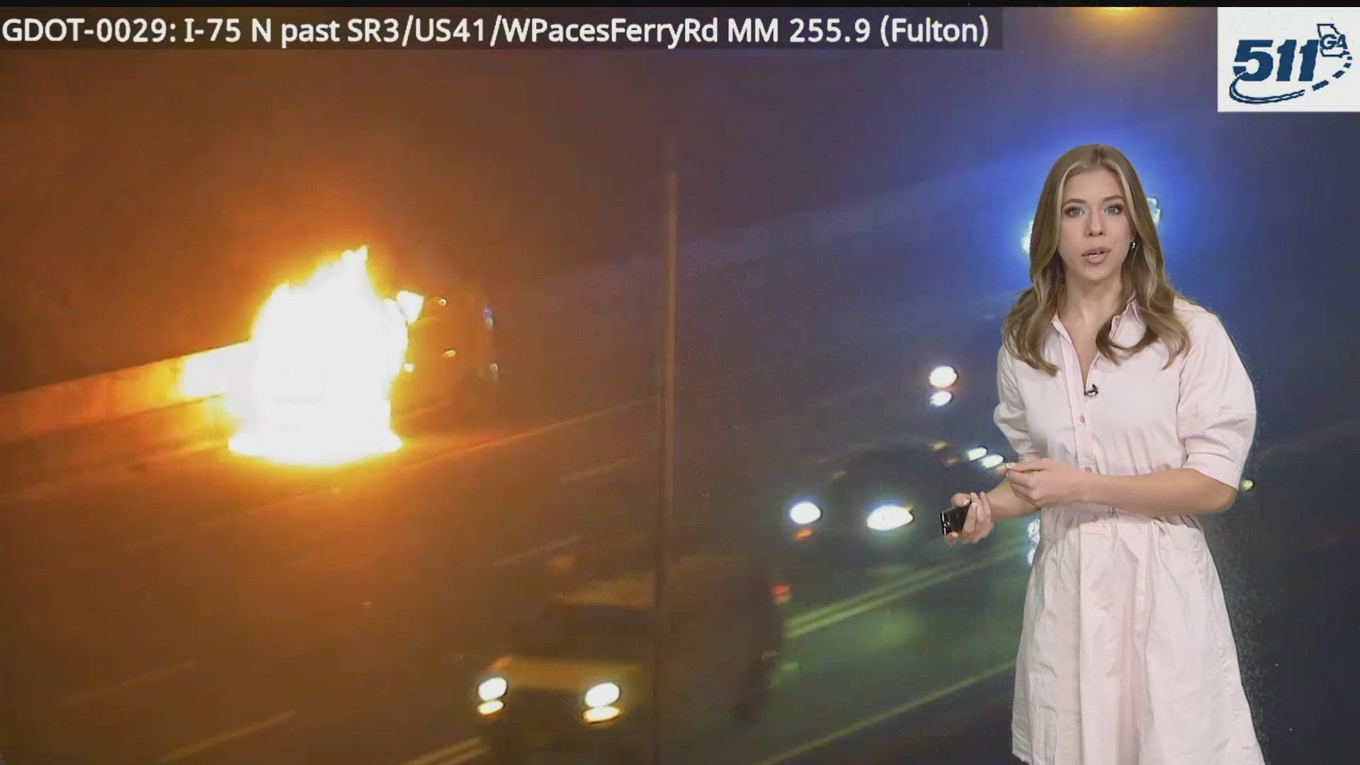 TRAFFIC: Car fire on I-75 South, backups forming | 11alive.com