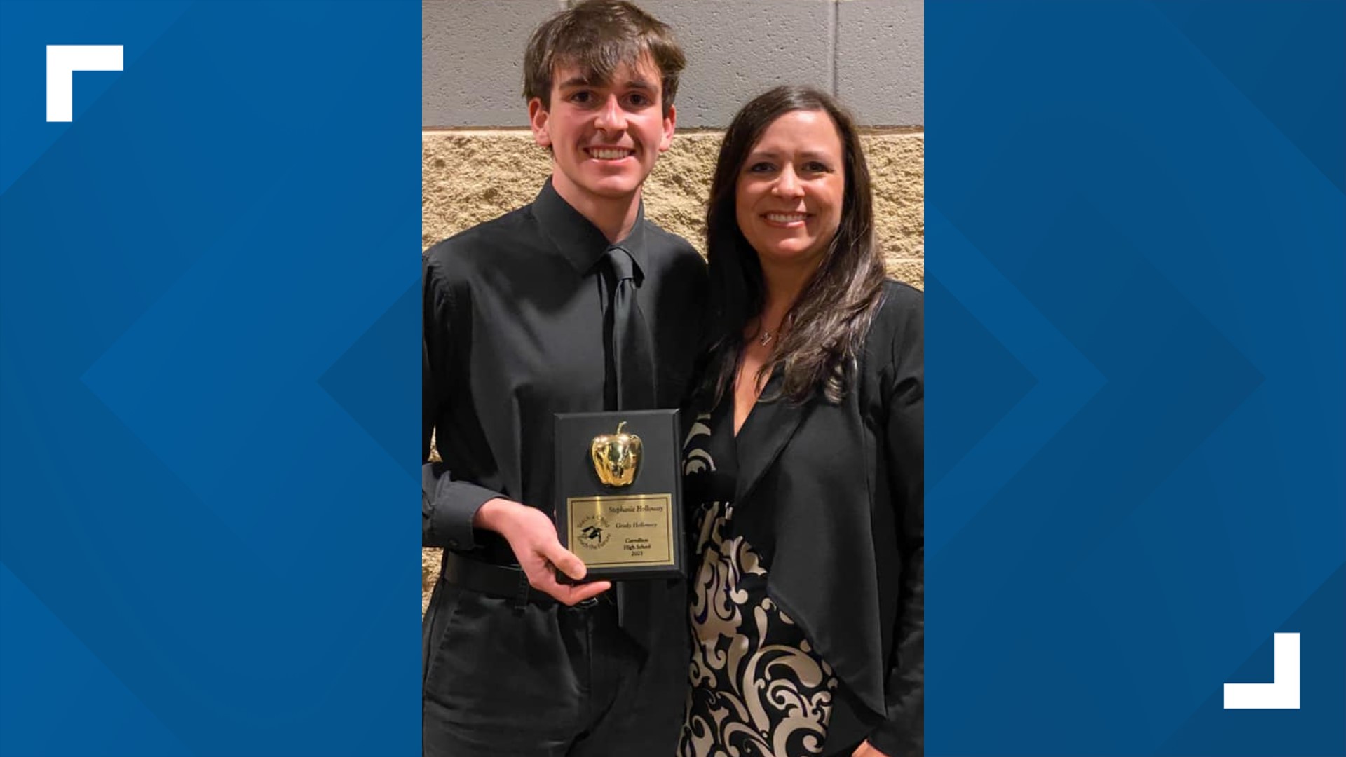 Carrollton police sergeant in ICU, son receives award | 11alive.com