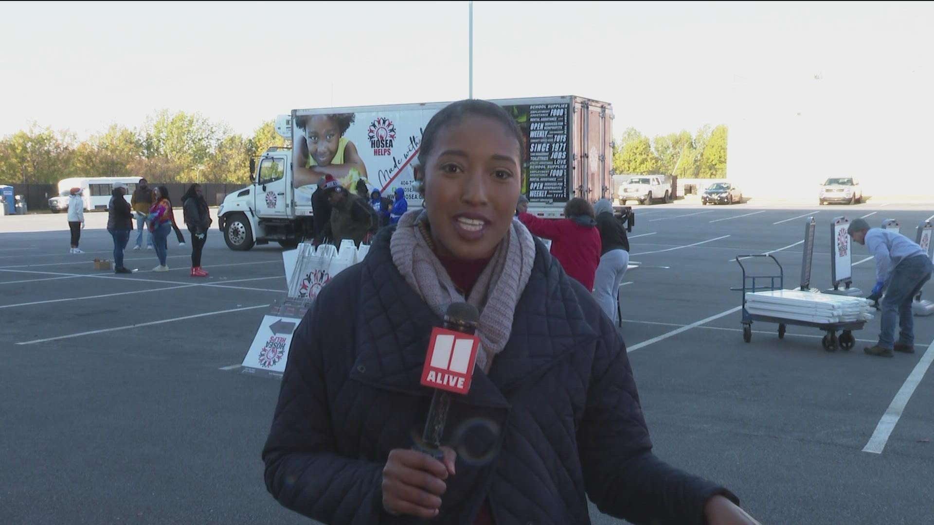 Hosea Helps conducting its annual Thanksgiving food giveaway today ...