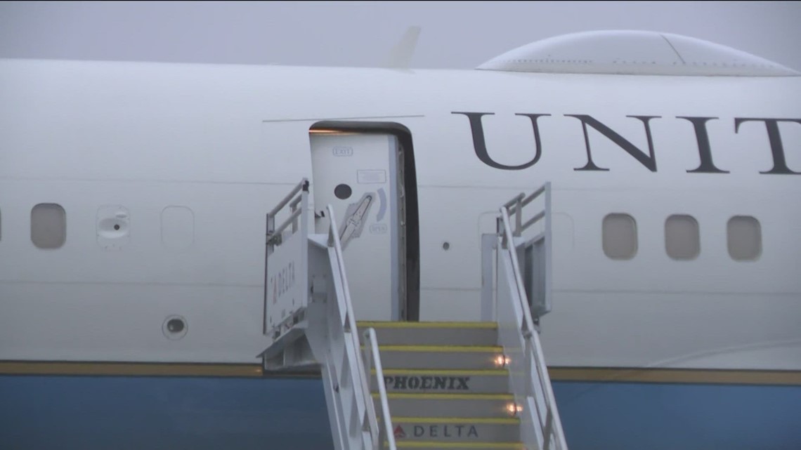 Air Force 2 VP Harris flight diverted inclement weather | 11alive.com