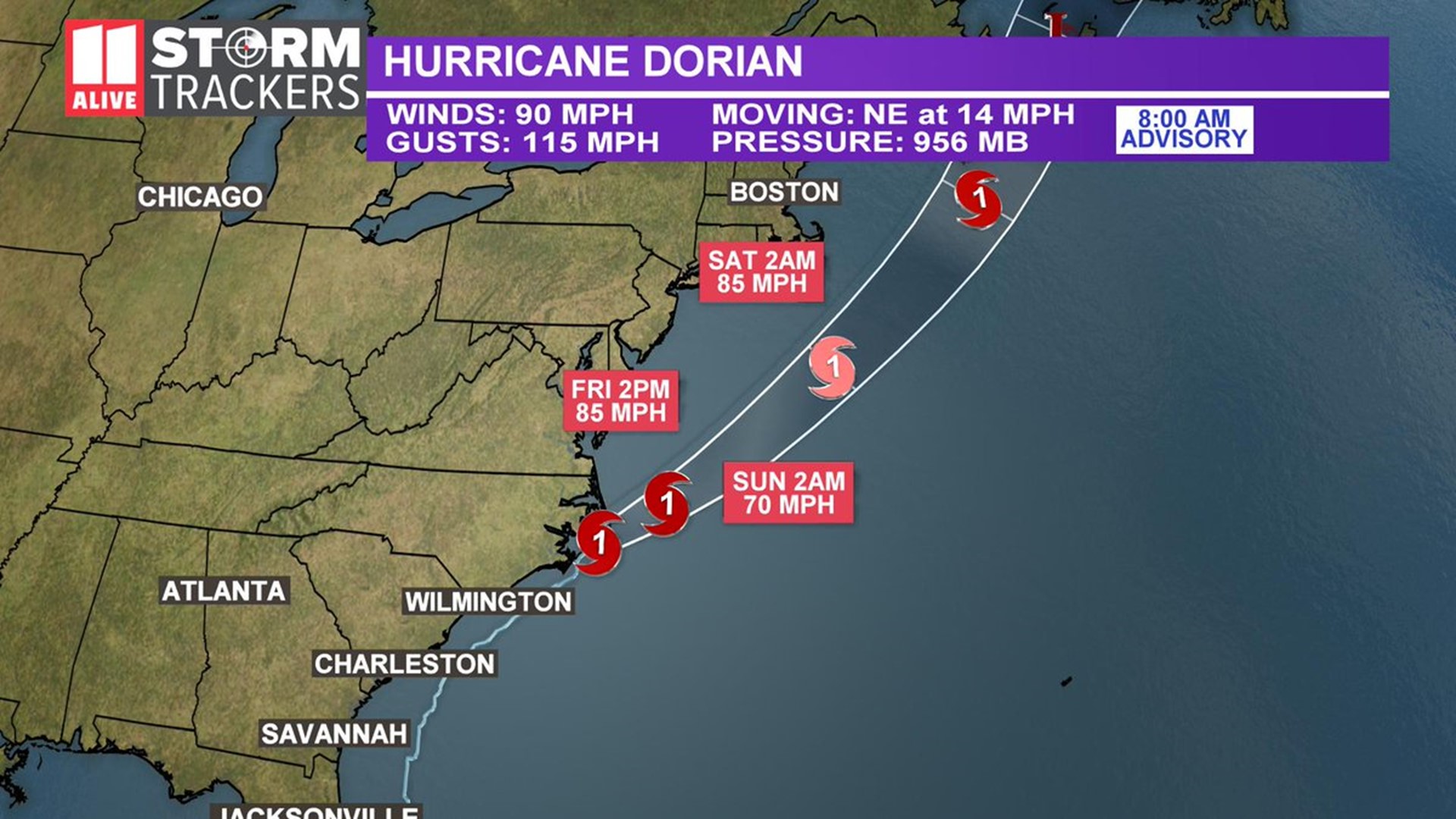 Dorian live radar and new maps | 11alive.com