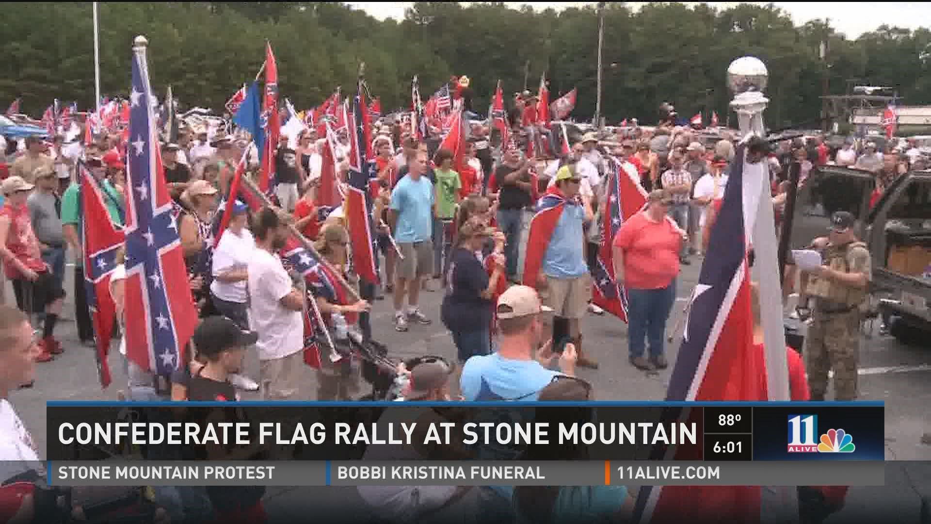 Counter-protests, KKK shunned at pro-Confederate Flag rally | 11alive.com