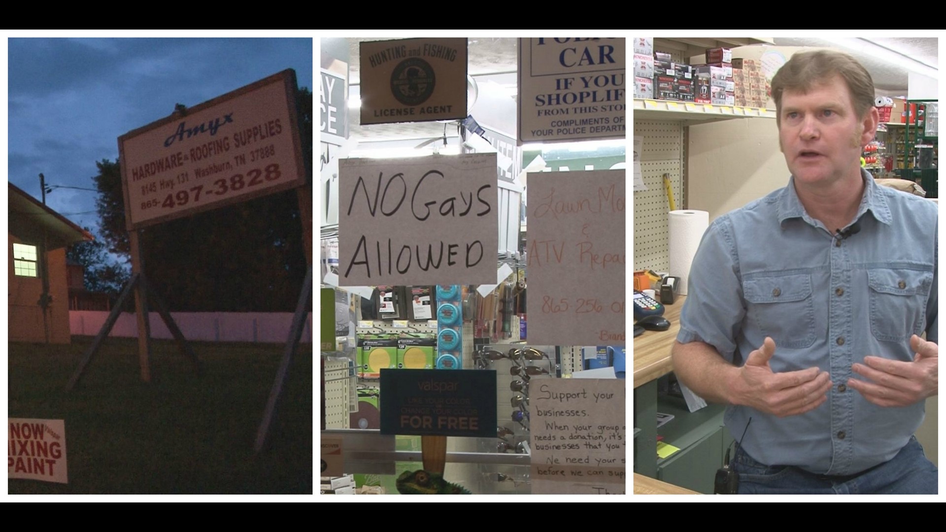 Tenn. hardware store puts up 'No Gays Allowed' sign | 11alive.com