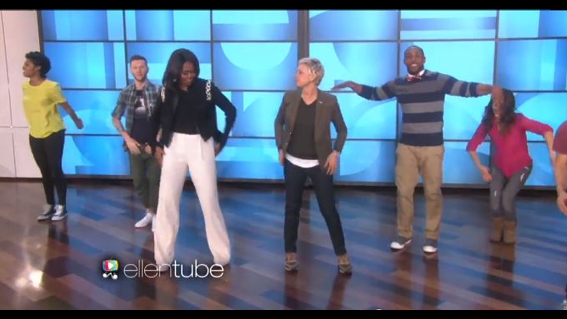 First lady shows moves on Ellen show | 11alive.com