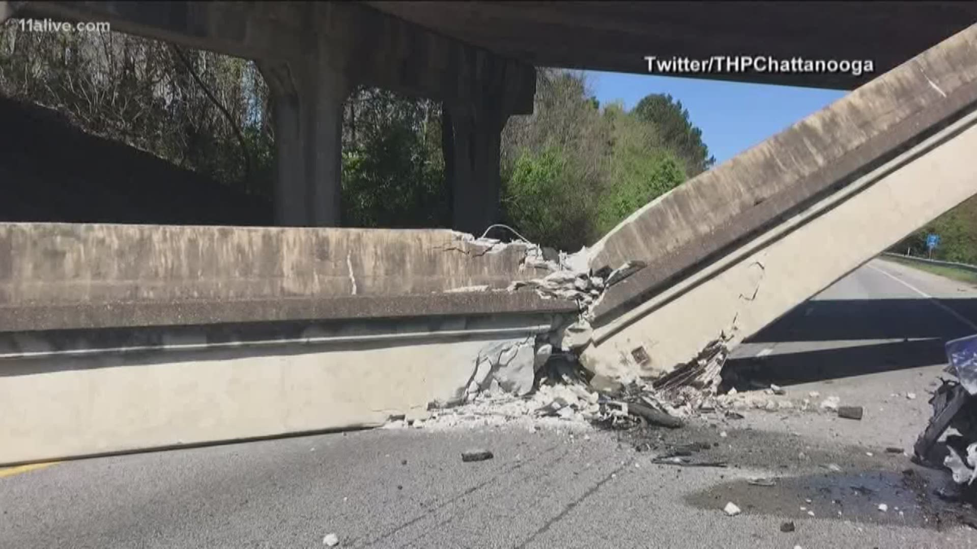 Partial bridge collapses in Chattanooga | 11alive.com