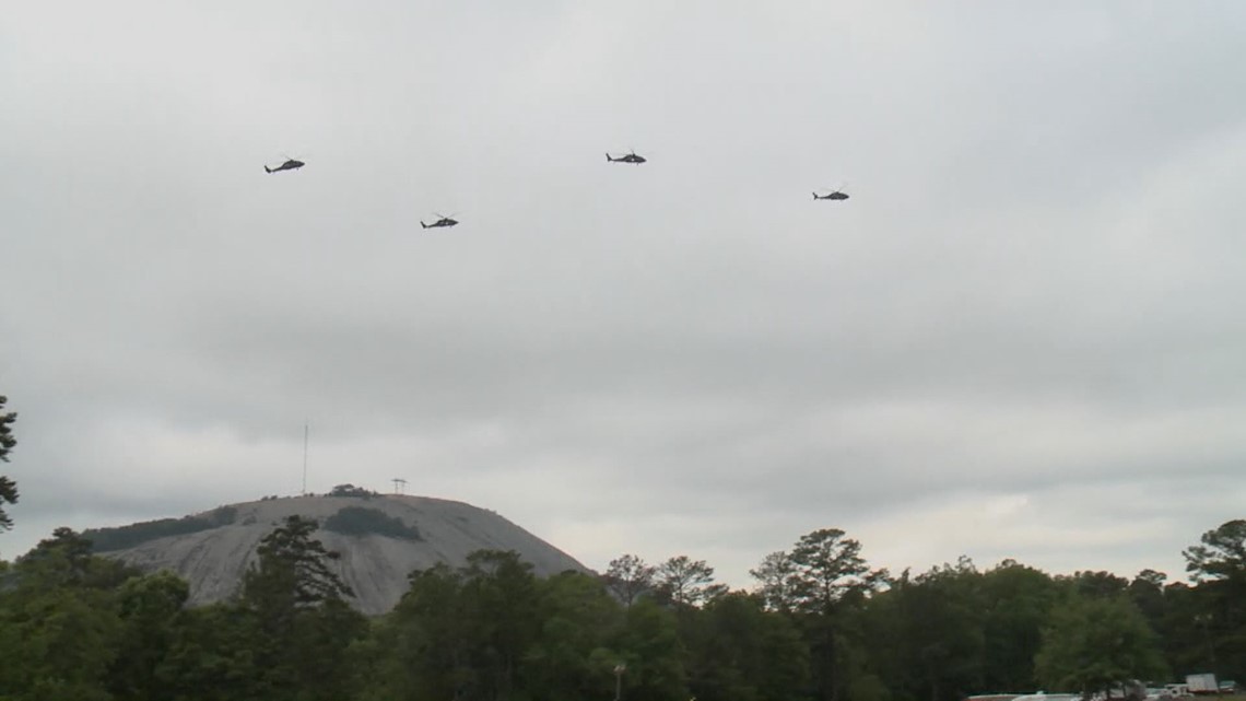 Georgia Memorial Day helicopter flyover by National Guard | 11alive.com