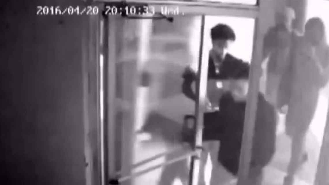 Surveillance video catches suspects right before recording studio ...
