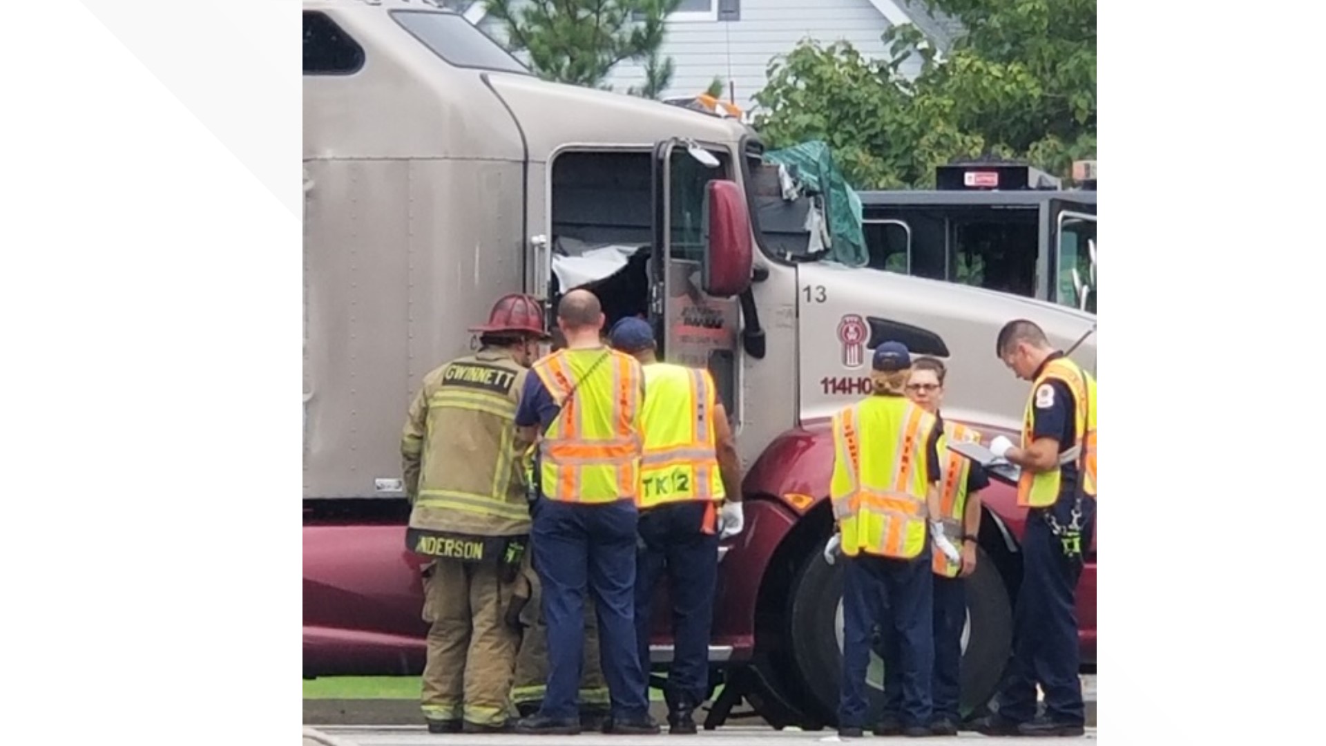 Truck's load crashes through cab, killing driver | 11alive.com