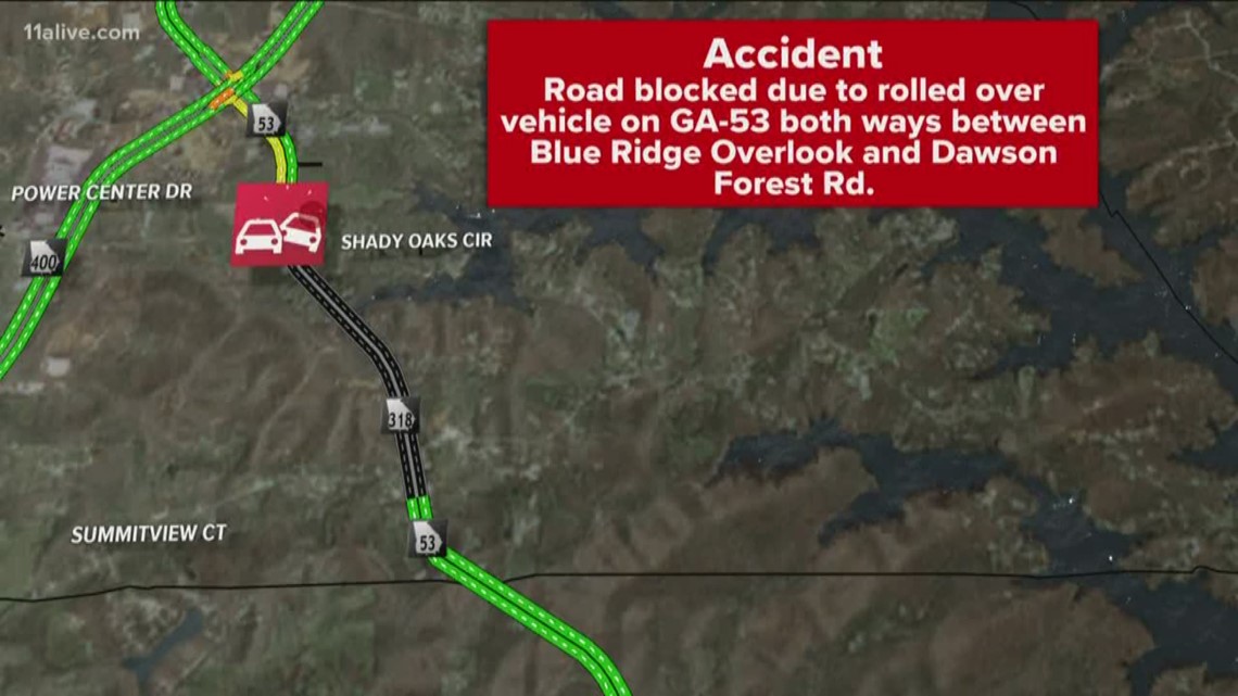 Truck carrying dynamite rolls over in Dawson County | 11alive.com