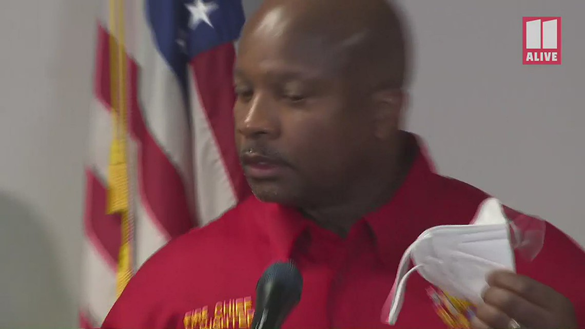 Atlanta Fire Chief Randall Slaughter refers to Wendy's site as ...