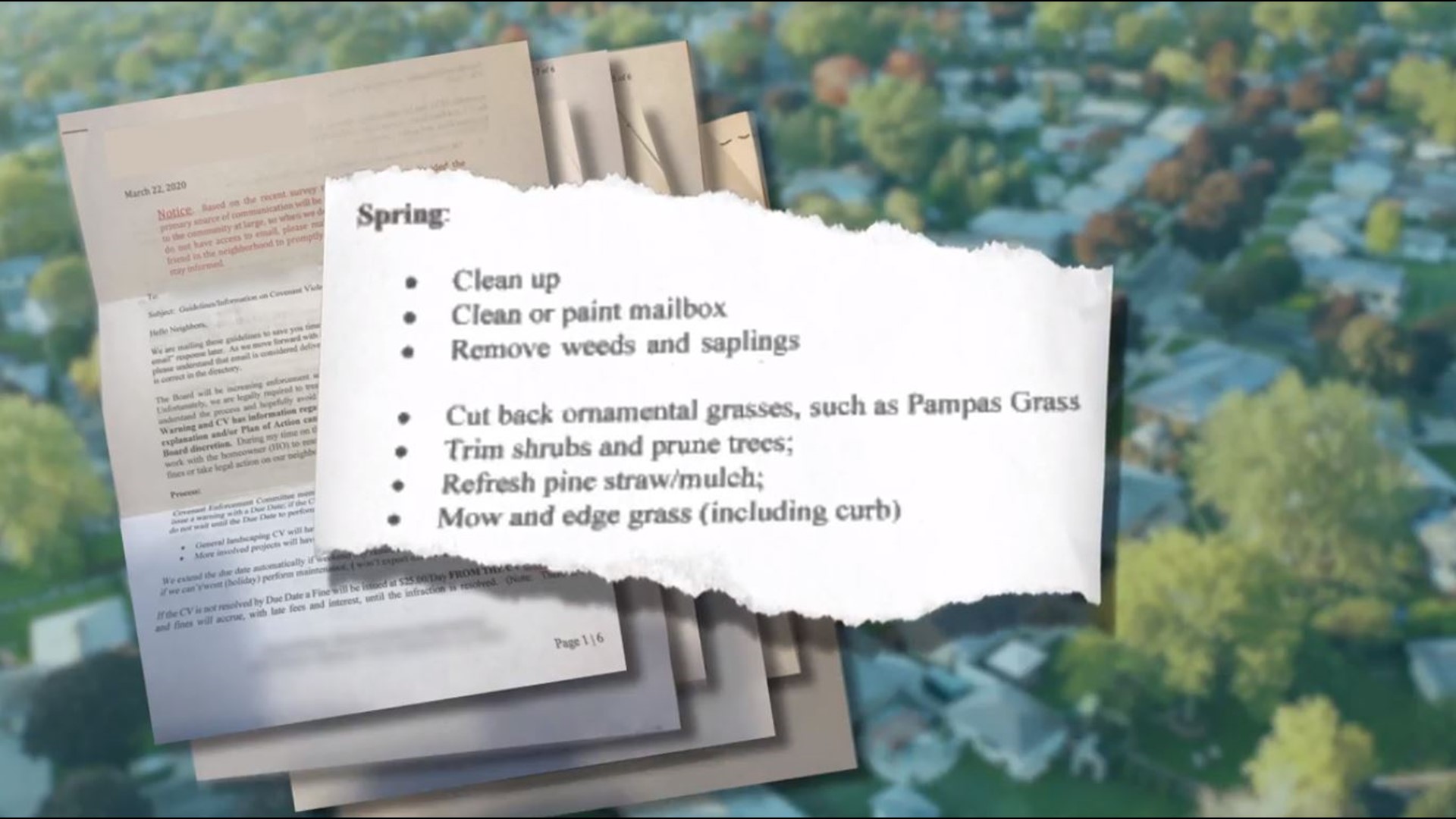 Homeowners fear fines and legal action from HOA for unkept yards ...