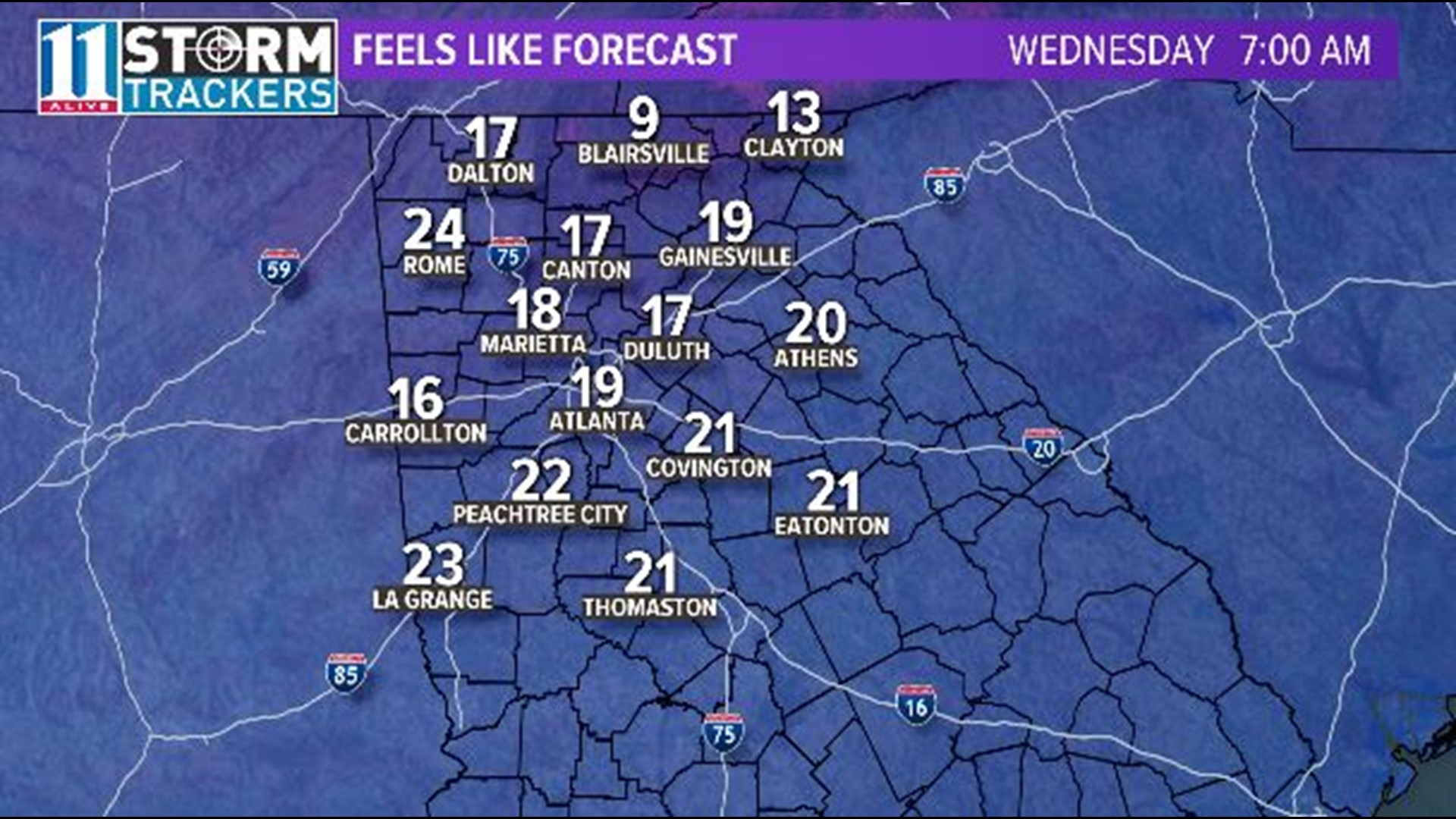 Warming center being opened in Atlanta ahead of freezing overnight ...