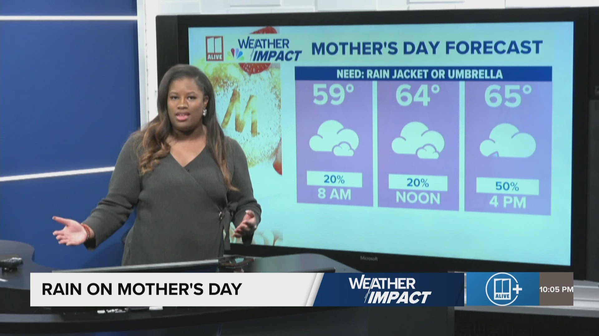 Weather Impact Update at 10pm | Expect a rainy Mother's Day | 11alive.com