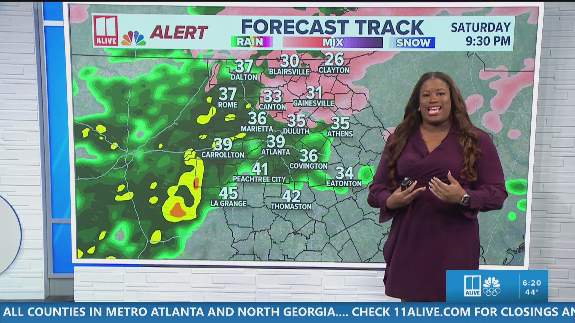 Winter storm update | Tracking winter weather entering north Georgia ...