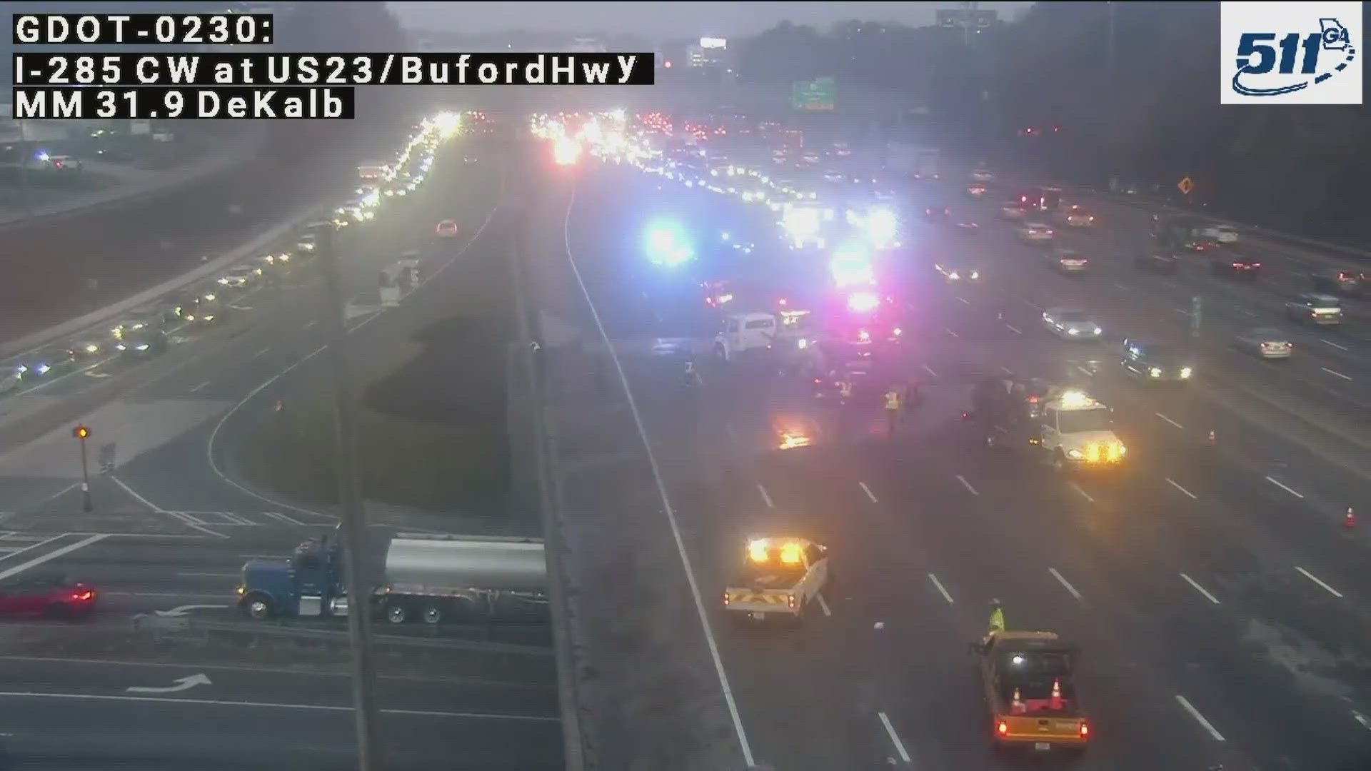 2 dead after fiery crash on I-285 EB at Buford Highway in DeKalb Co ...