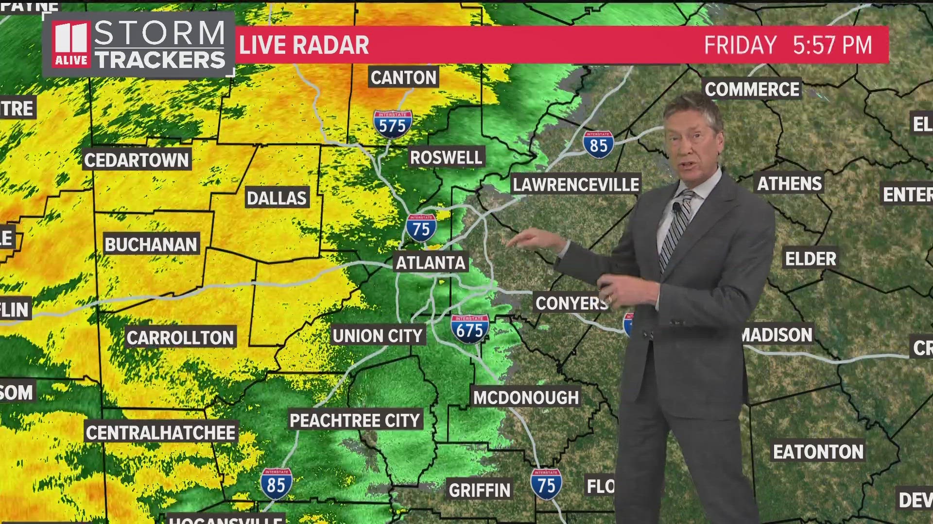 Flood risk as heavy rains move into Atlanta area, north Georgia ...