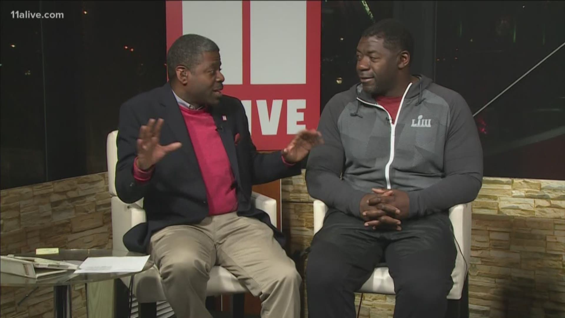 Roman Oben speaks with Chesley McNeil about NFL role | 11alive.com