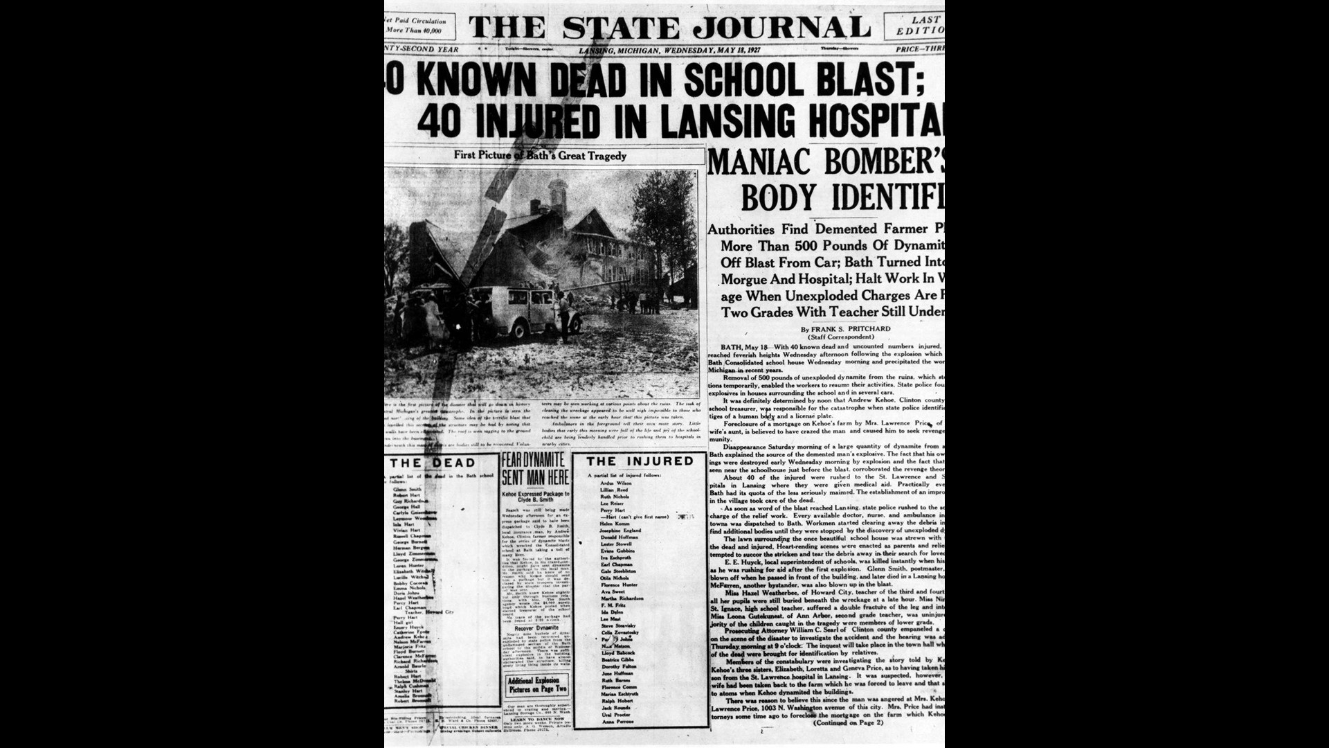 Photo Gallery: From the Archives Bath School Disaster | 11alive.com