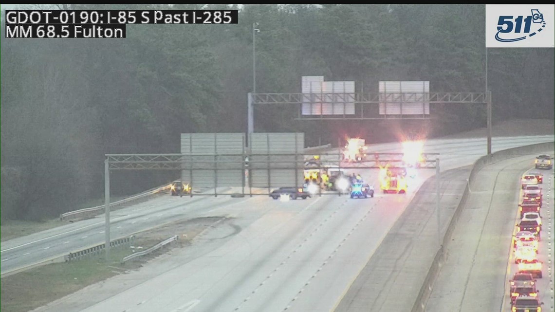 1 dead, 1 injured after major crash shuts down I-85 north near airport ...
