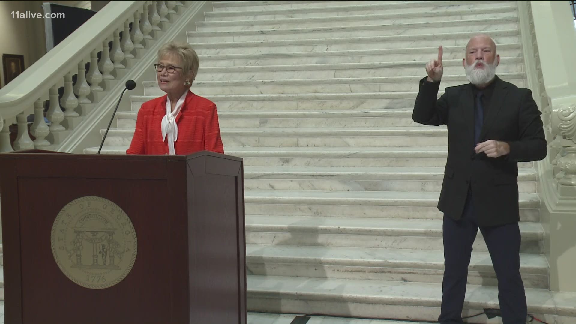 Georgia Public Health director Dr. Kathleen Toomey addresses state's ...