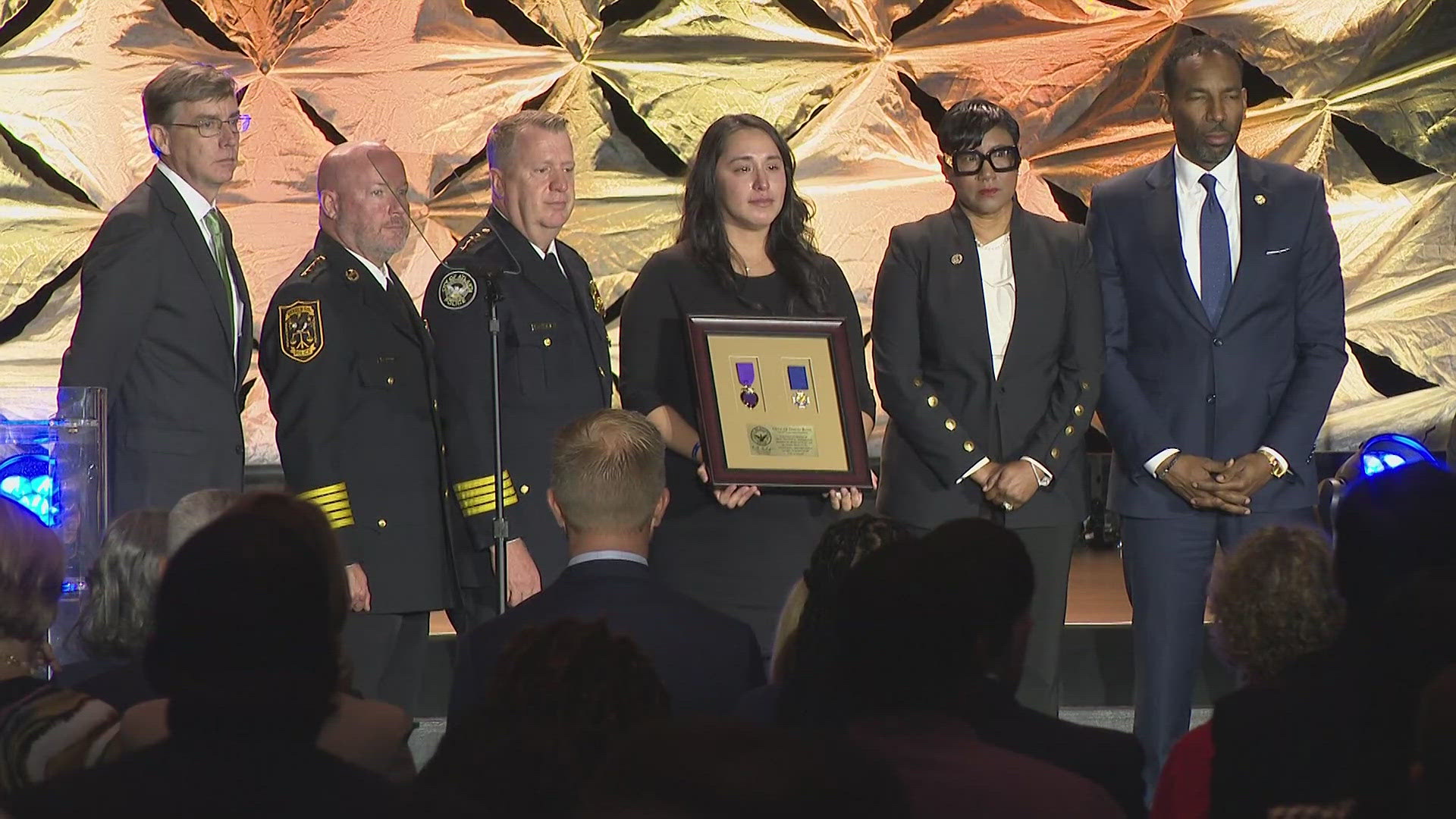 Fallen Officer David Rose honored with Purple Heart, Medal of Honor ...