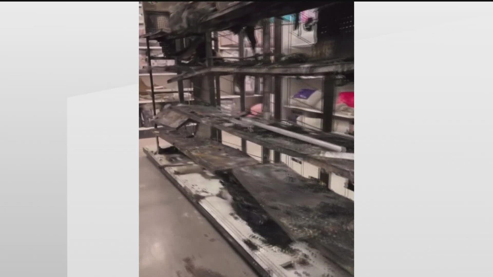 Buckhead Target set on fire | A look inside | 11alive.com