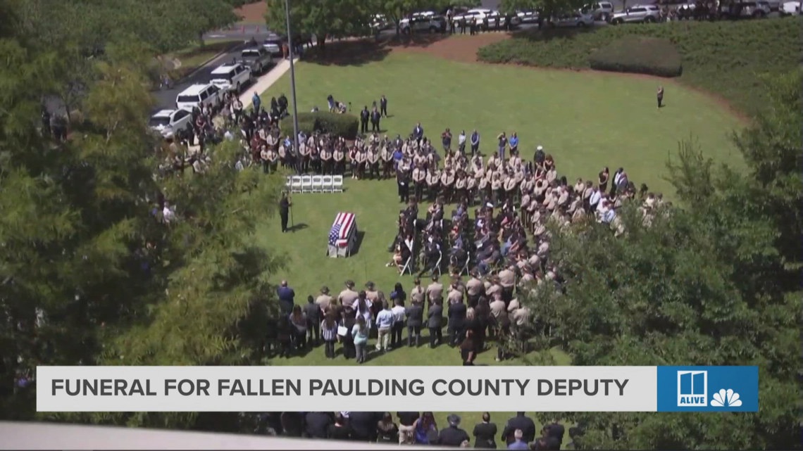 Last call ceremony for fallen Paulding County Deputy Brandon Cunningham ...