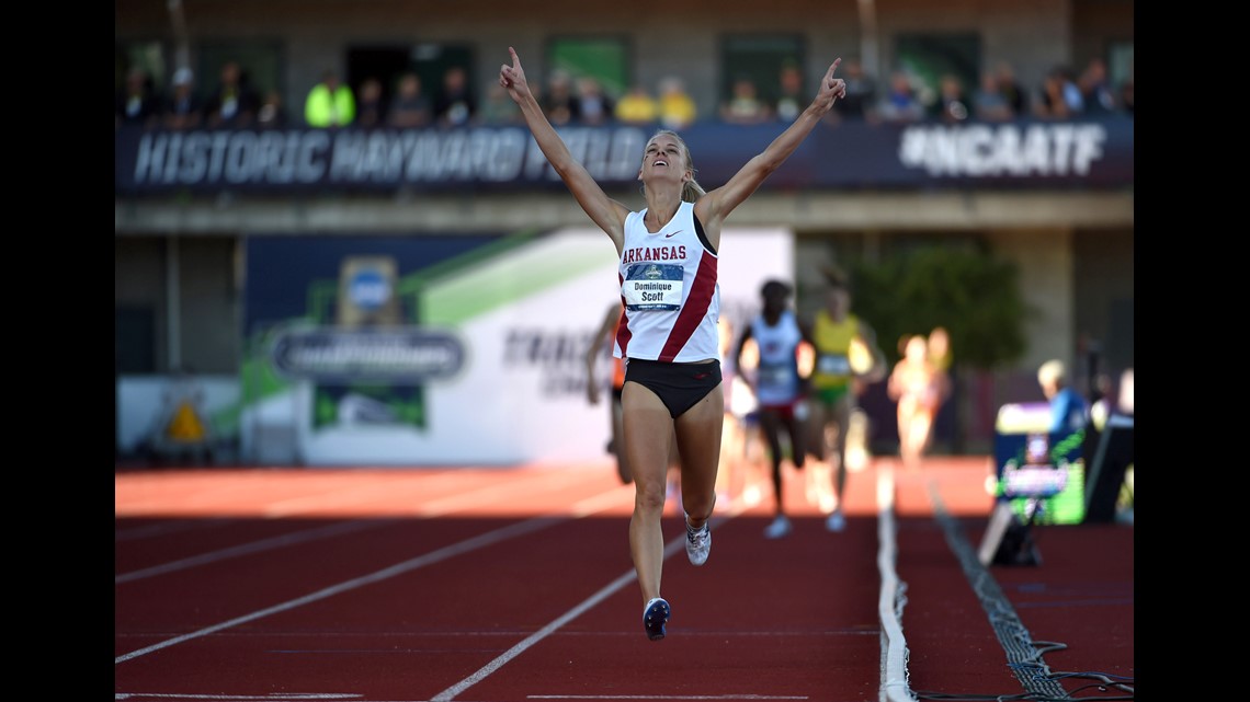 Dominique Scott’s 5K win brings Arkansas women NCAA title | 11alive.com