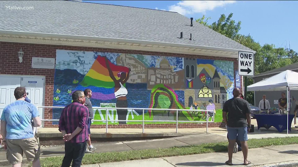 Mural celebrates 50th anniversary of Atlanta Pride unveiling | 11alive.com