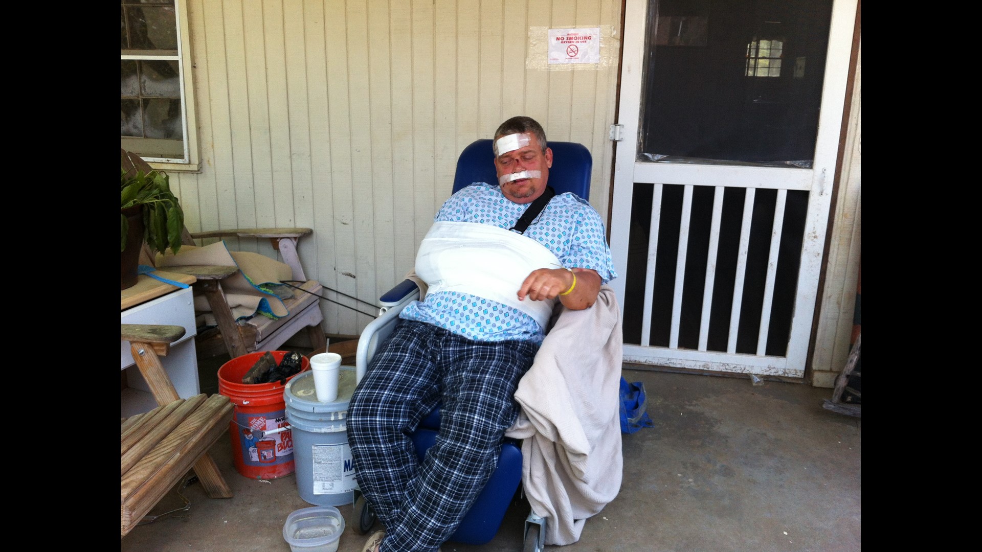 Man falls down well, after falling from porch | 11alive.com