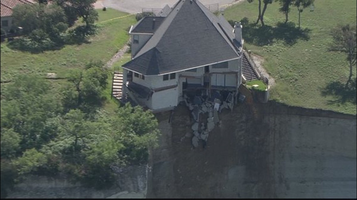Luxury home clings to collapsing cliffside | 11alive.com