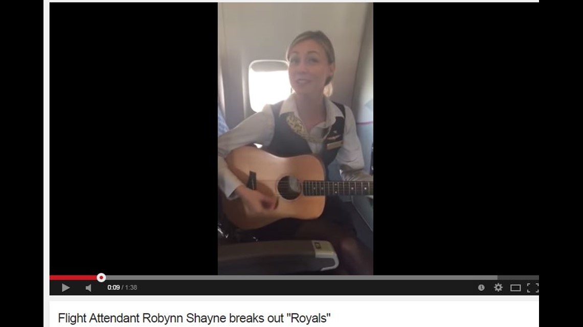 Watch this flight attendant rock Lorde's 'Royals' | 11alive.com