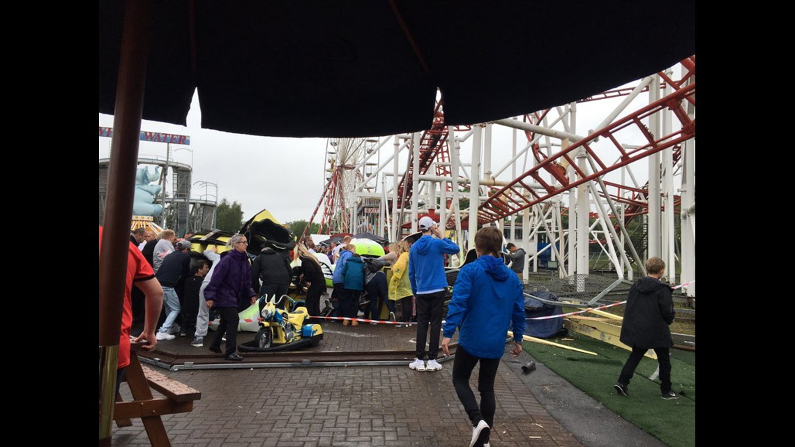 10 children, adults hurt after roller coaster plummets in Scotland ...