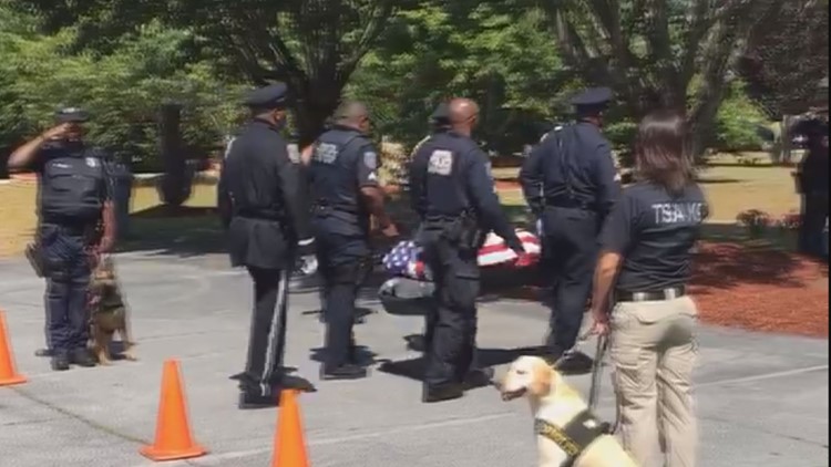 PHOTOS | K9 funeral includes touching tribute from other dogs | 11alive.com