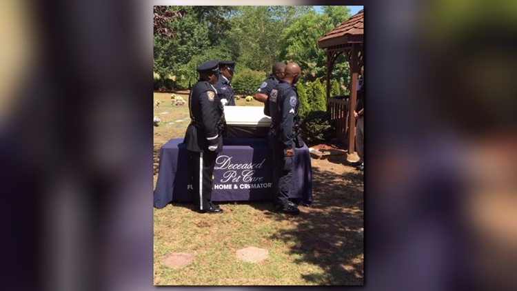 PHOTOS | K9 funeral includes touching tribute from other dogs | 11alive.com