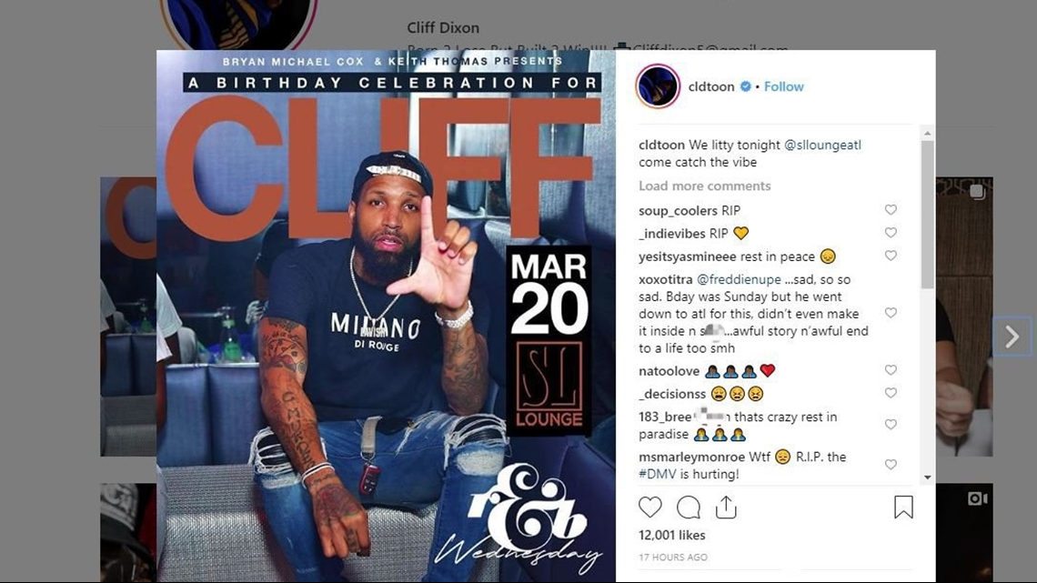 Cliff Dixon killed outside Atlanta nightclub | 11alive.com