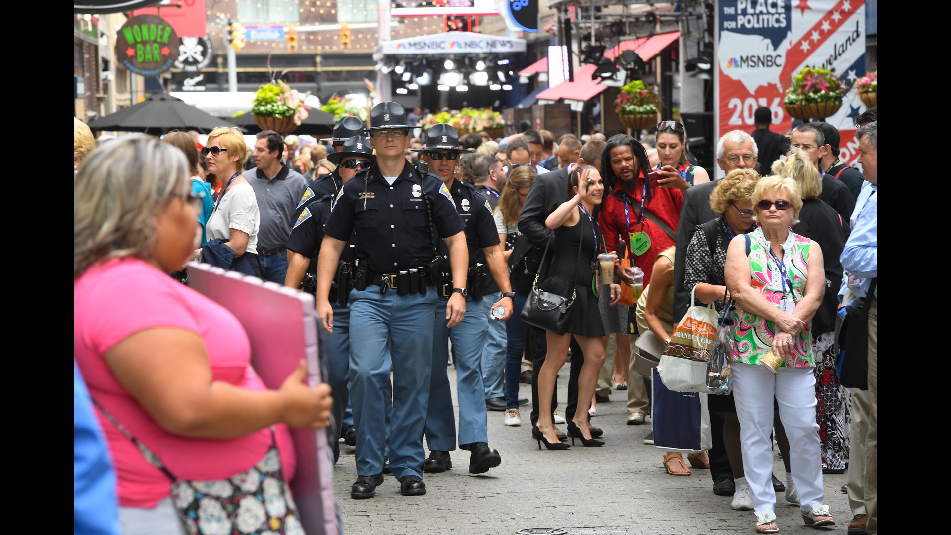 Protesters carry guns, decry Trump as RNC opens | 11alive.com