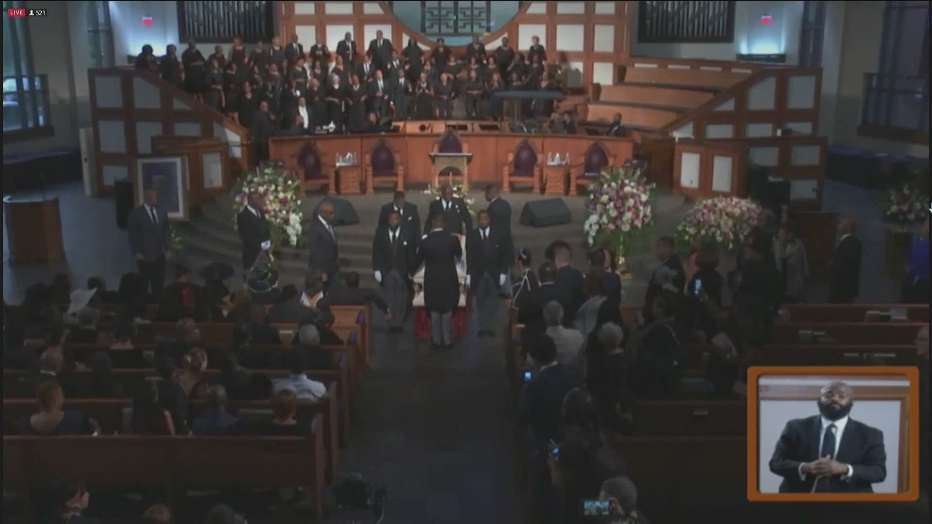 Celebration of life held for Dr. Christine King Farris at Ebenezer ...