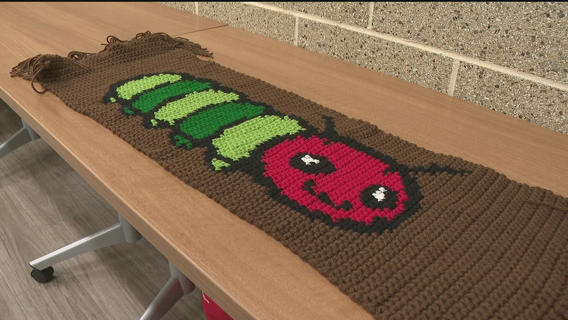 Stitching the holidays together: DeKalb seniors crochet scarves for ...