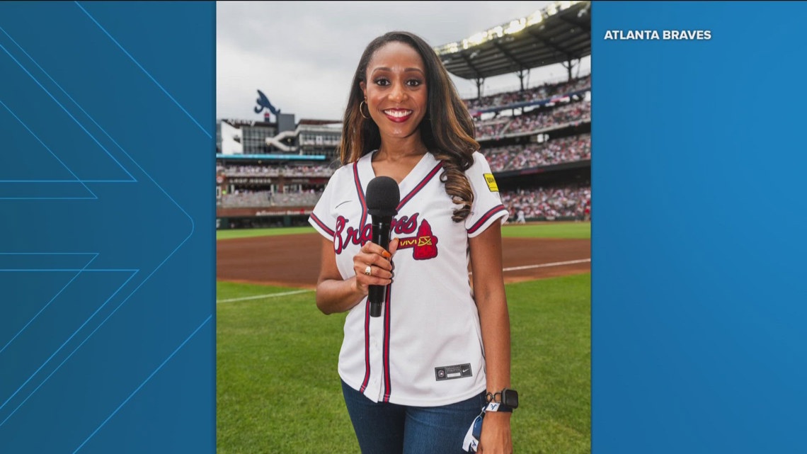 11Alive anchor Jennifer Bellamy at Atlanta Braves' Greek Night ...