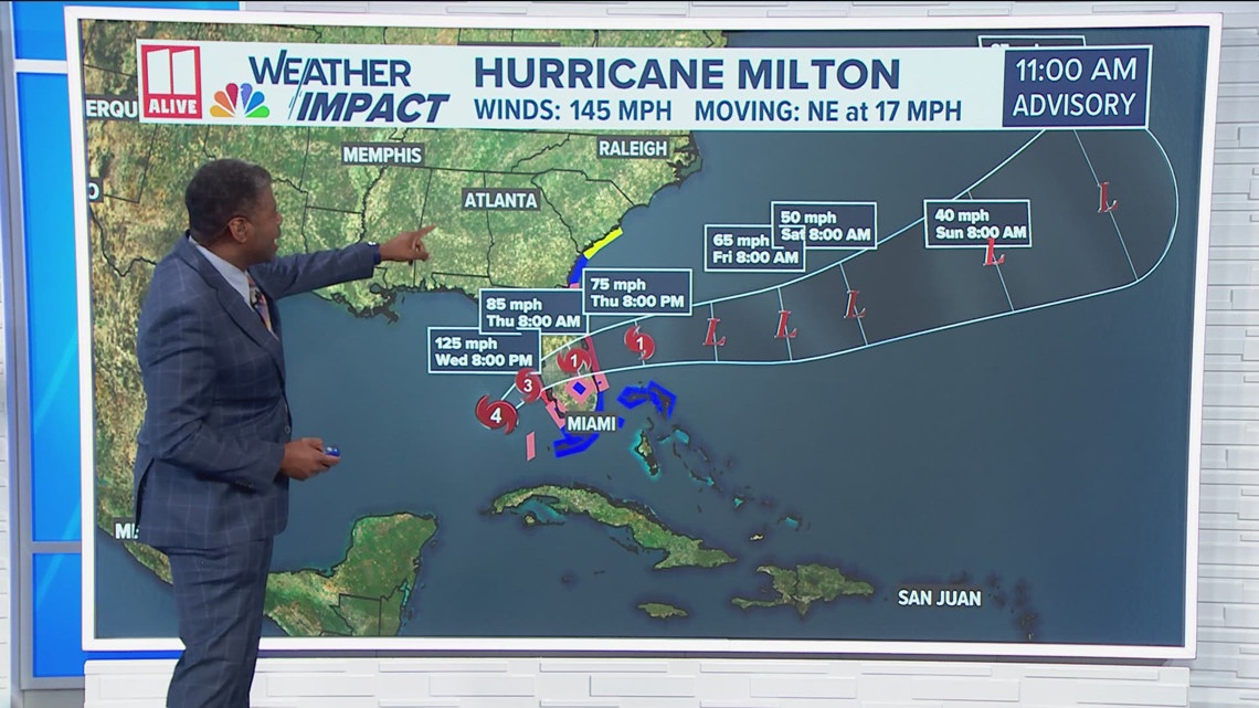 Hurricane Milton | Latest updates, strength, path | 11alive.com