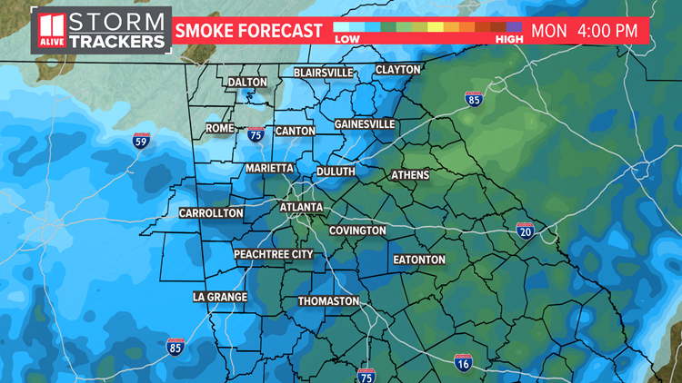 Wildfire smoke may reach Northeast Georgia, impacting air quality ...