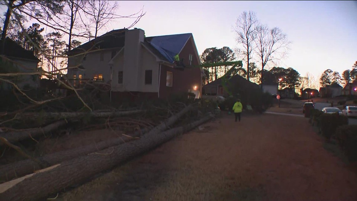Tornado causes damage in Stonecrest | North Georgia weather | 11alive.com