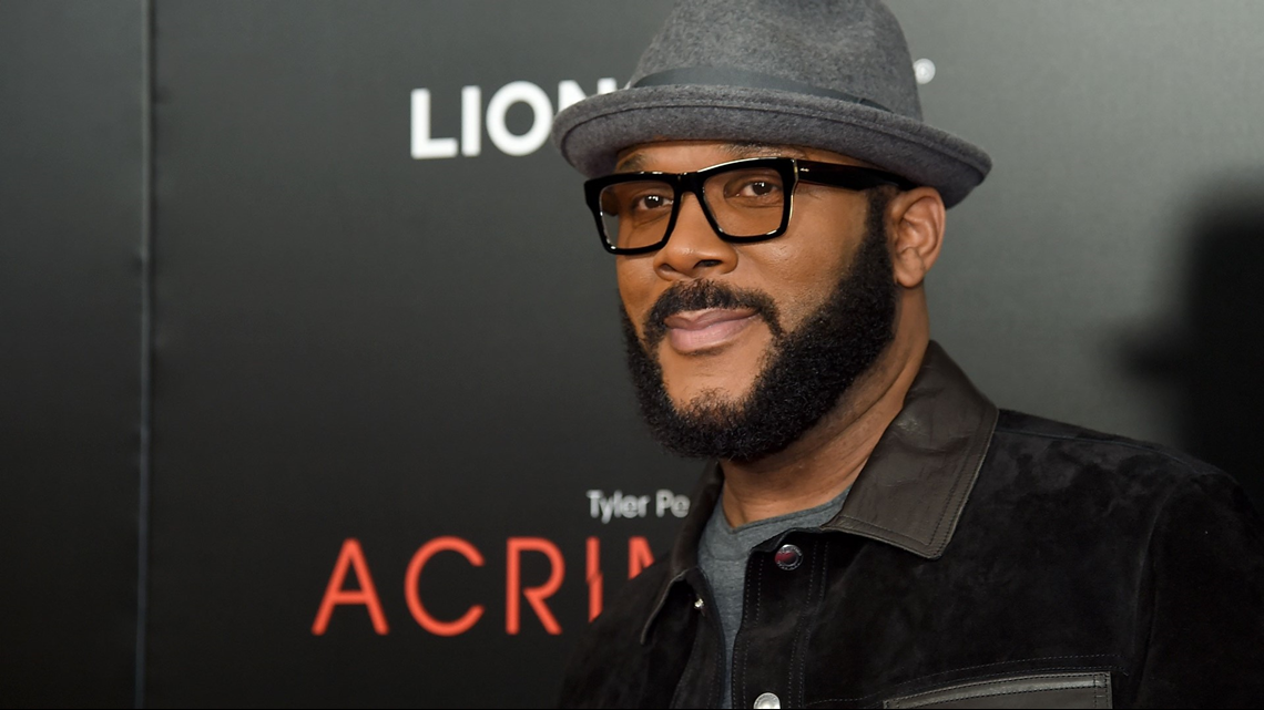 Tyler Perry parks blue car outside his studio as reminder of how he ...