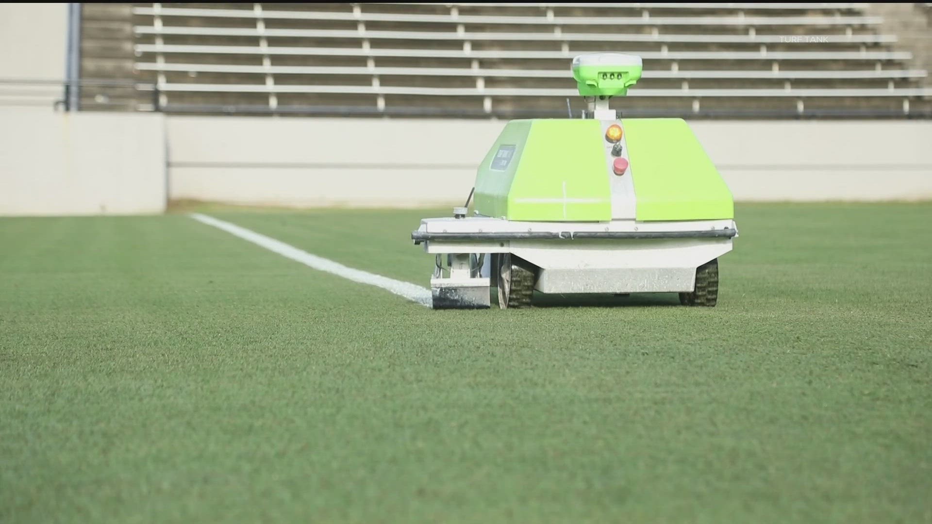 Marietta-based company creates 'Turf Tank' to help paint fields ...