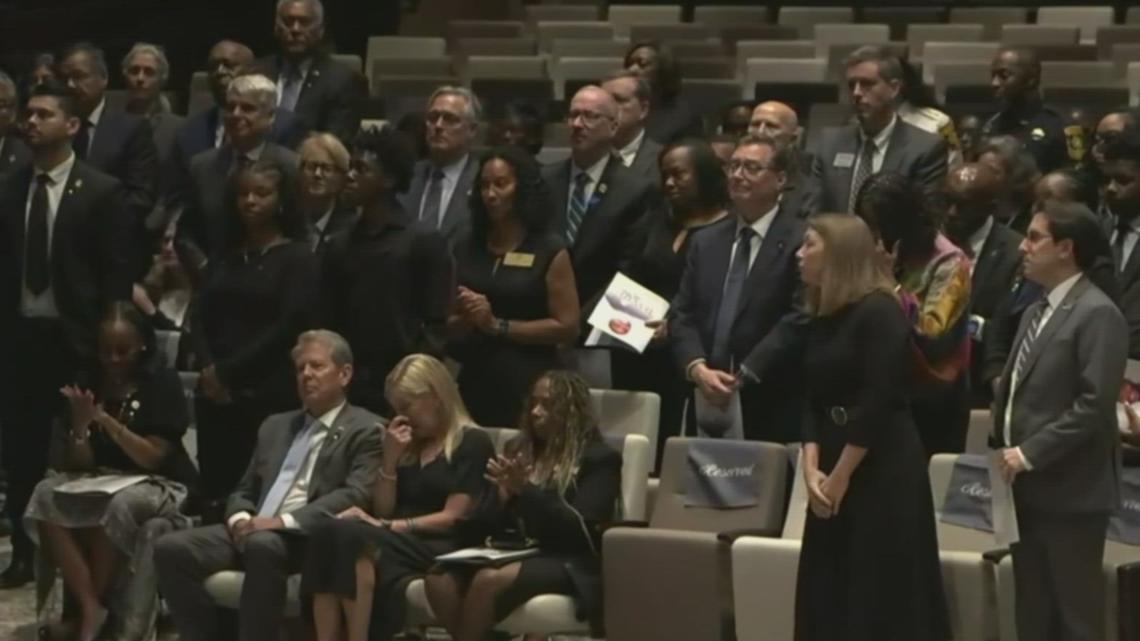 Gov. Brian Kemp attends funeral for DeKalb County officer killed in CDC ...