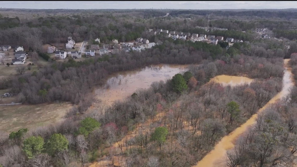 Drone video | Sweetwater Creek in Austell | 11alive.com