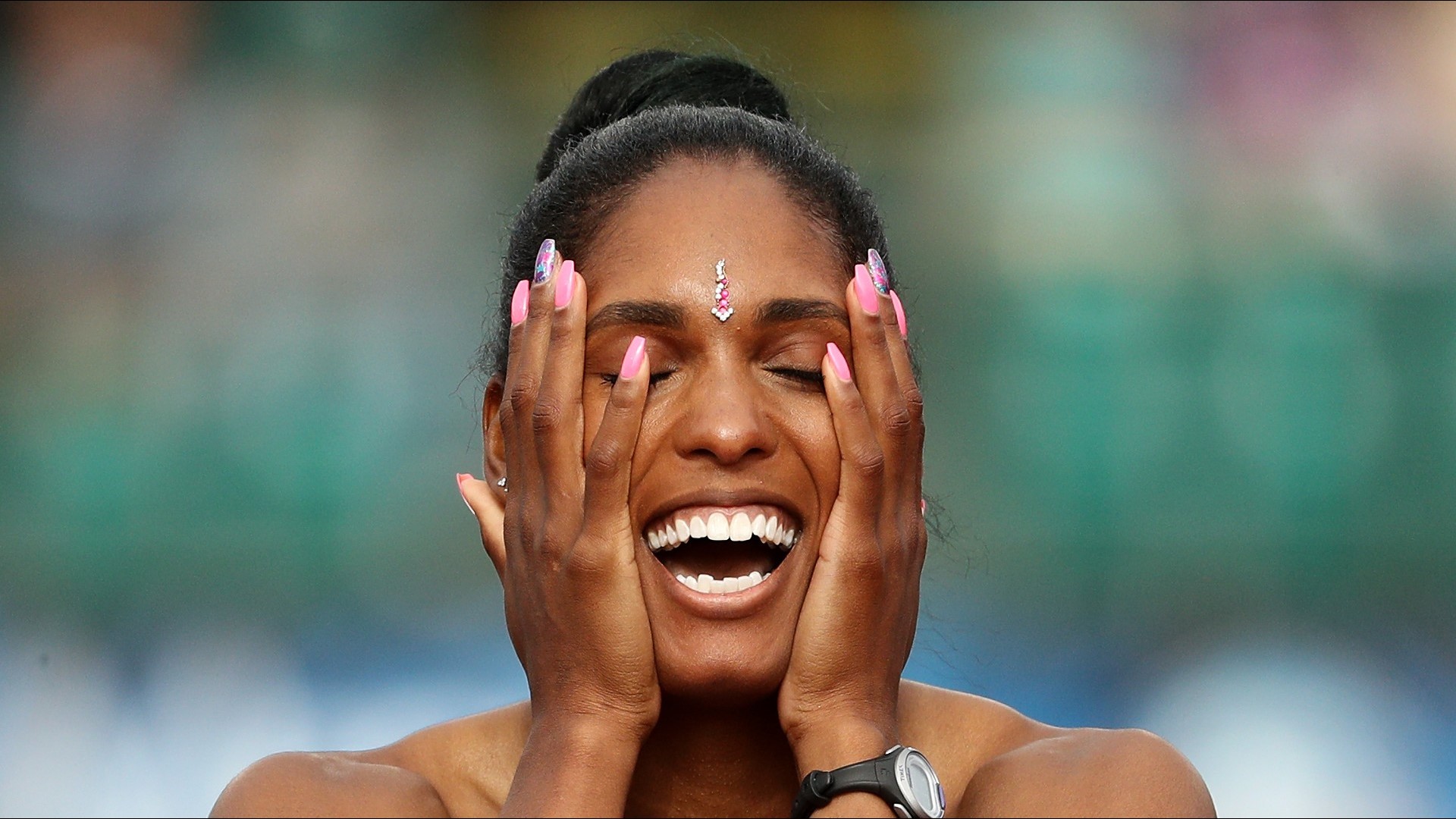 Douglasville's Kristi Castlin wins bronze medal in 100m hurdles ...